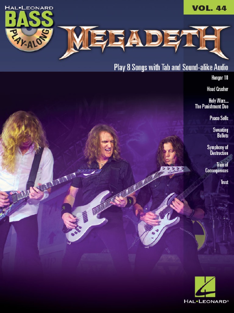 Bass Play-Along Vol 44 - Megadeth | PDF