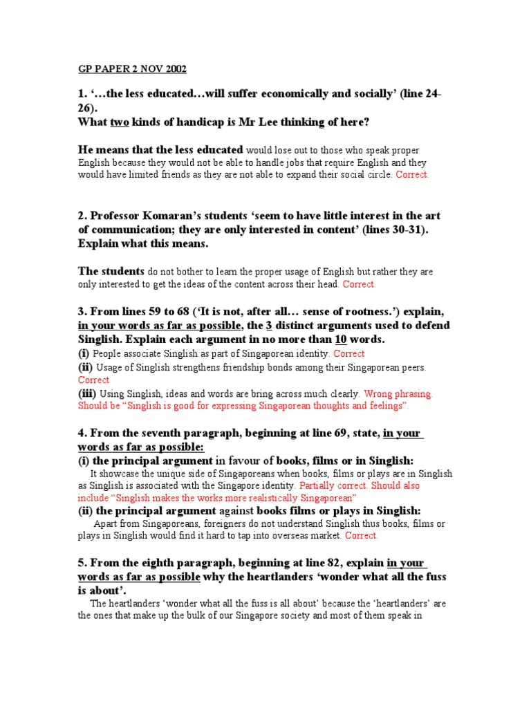 GP Paper 2 Nov 2002 | PDF | Singapore | World Politics