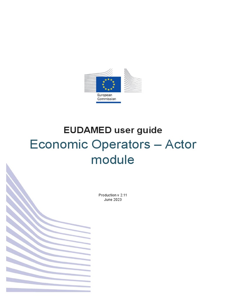 Economic Operators - User Guide | PDF
