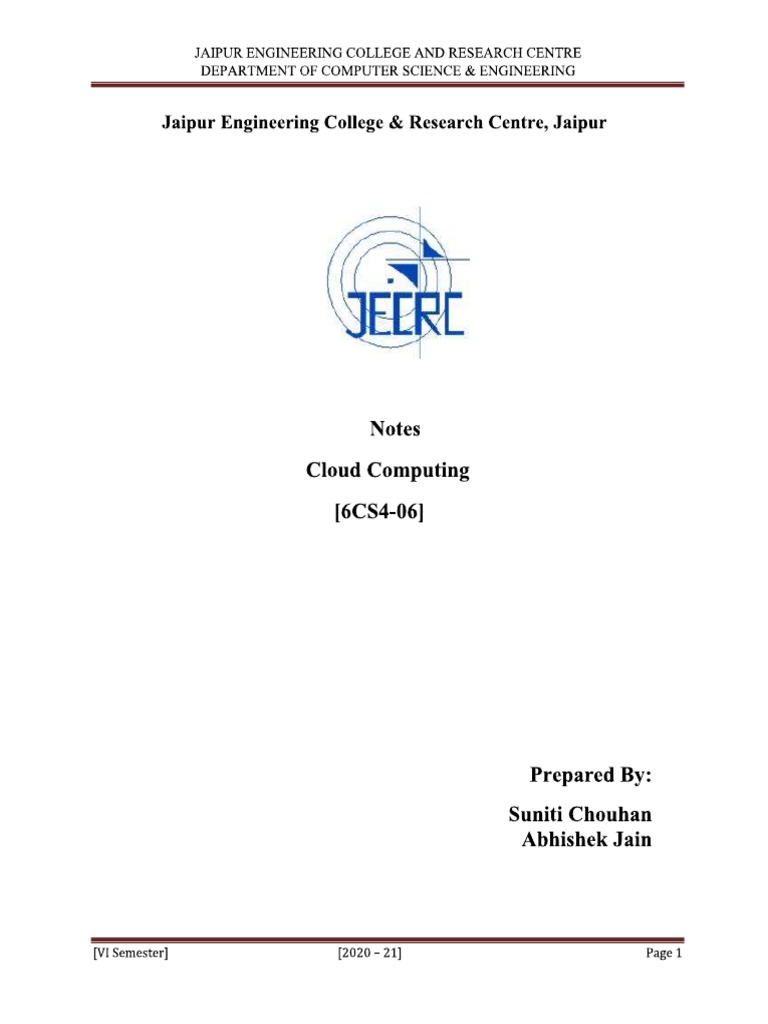 Cloud Computing Unit-4 | PDF