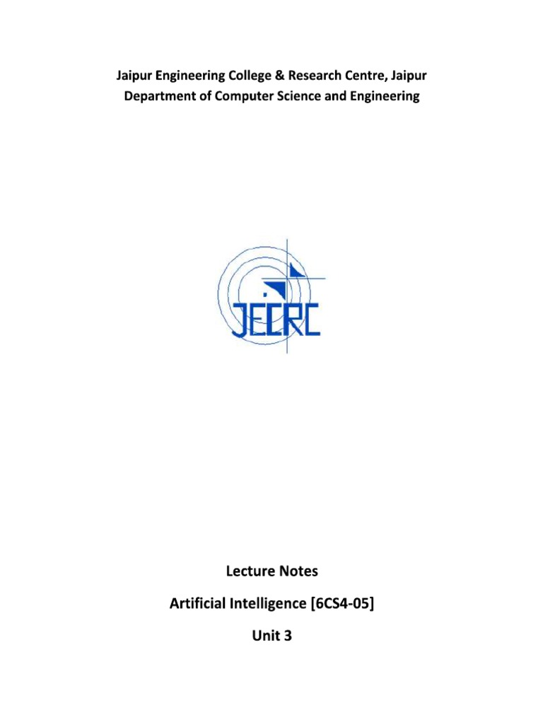 AI Unit-3 | PDF