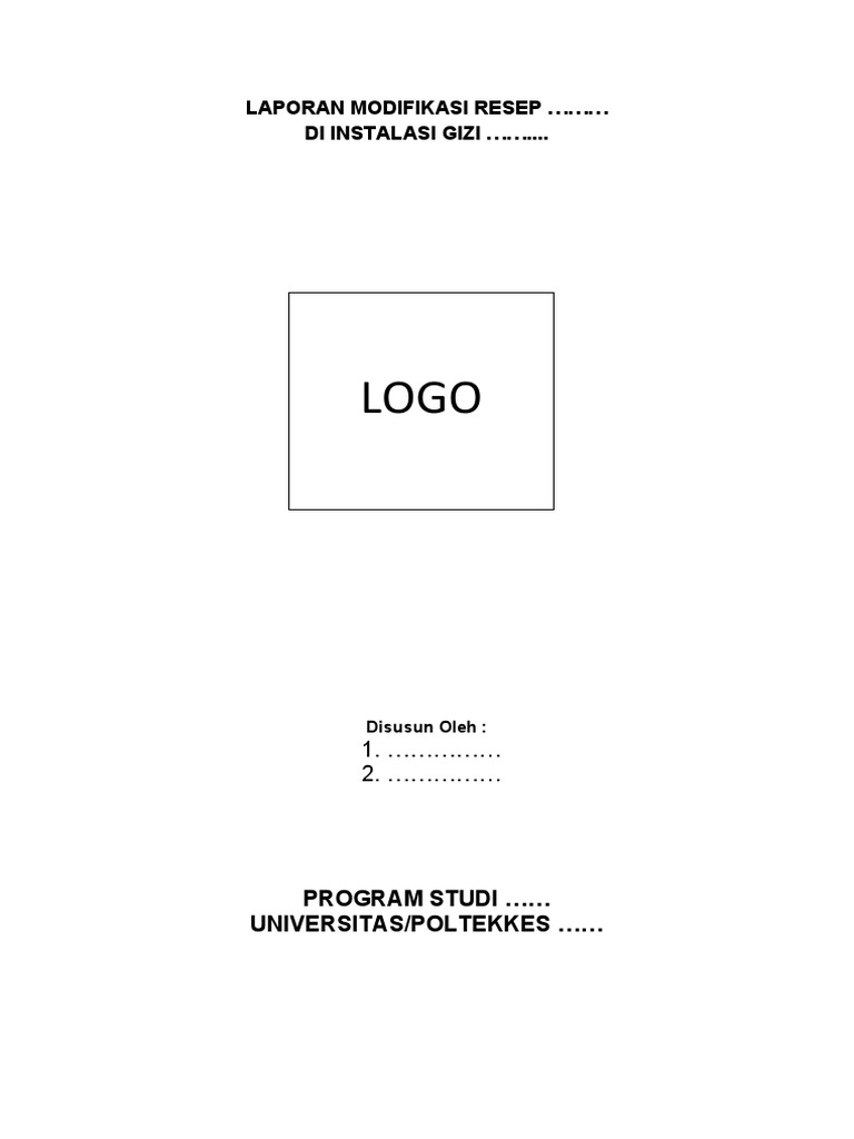 Format Laporan Modifikasi Resep | PDF