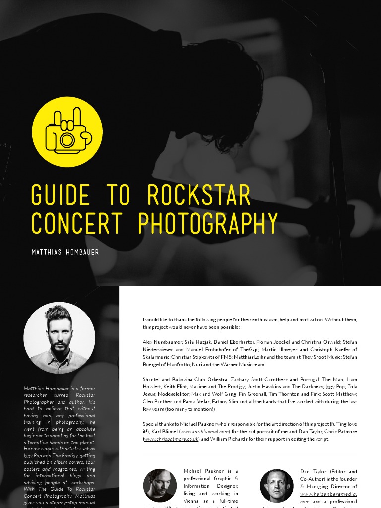 Guide To Rockstar Concert Photography | PDF