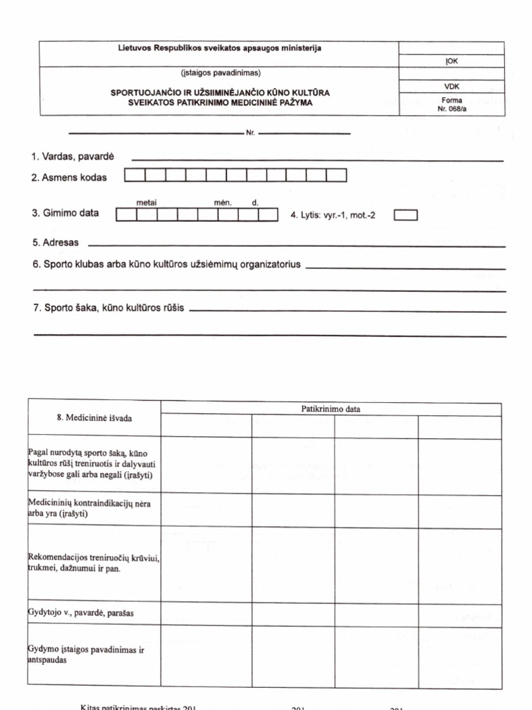 Sveikatos_pazyma | PDF