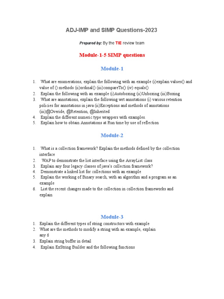 Adj Simp-Tie - 2023 | PDF