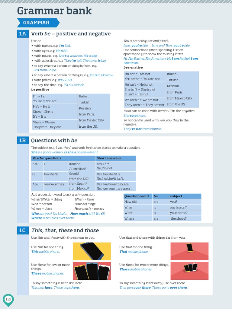 RM A2 SB Grammar Bank | PDF | Plural | Question