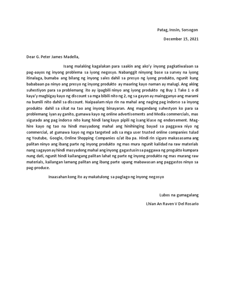 AP Letter Las-6 Q2 | PDF