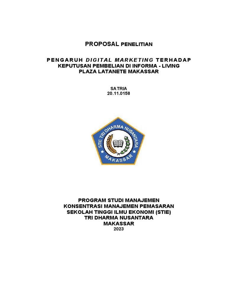 Proposal (Satria) | PDF