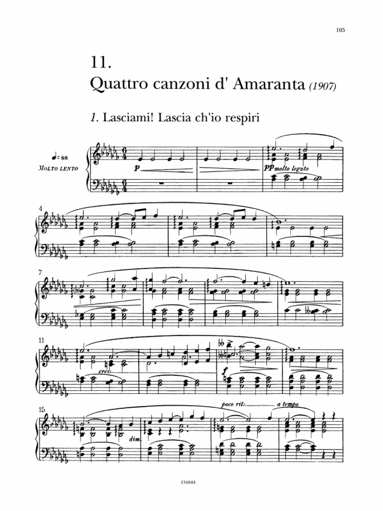 4 Canzoni D - Amaranta (Tosti) | PDF