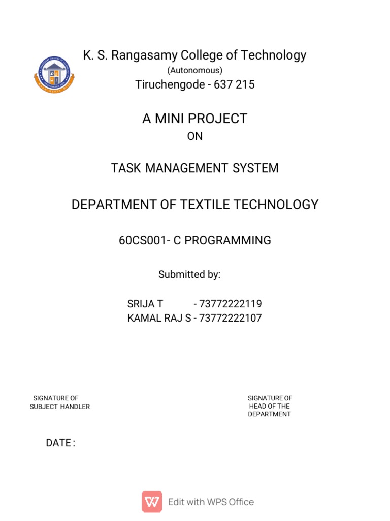 CP Mini Project | PDF