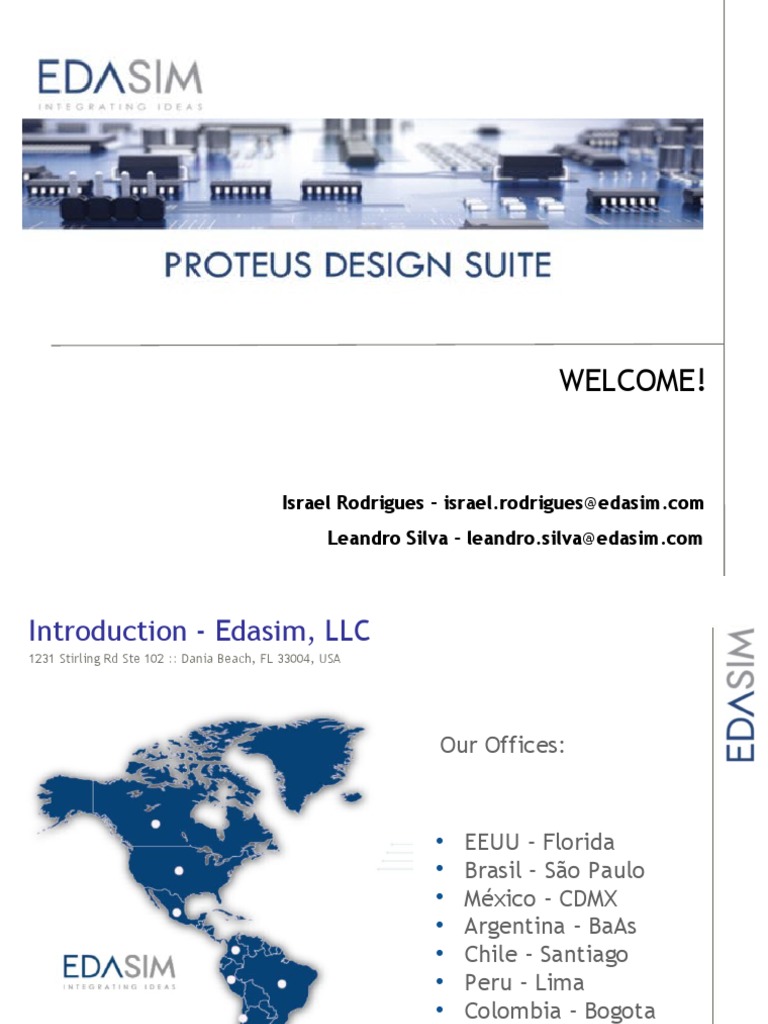 USA Proteus Presentation Edasim LLC - USA - Rev 8 (V8.12) | PDF