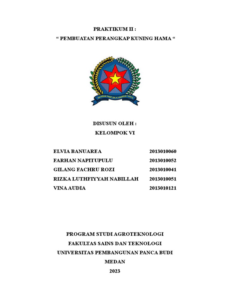 Pembuatan Perangkap Kuning Hama | PDF