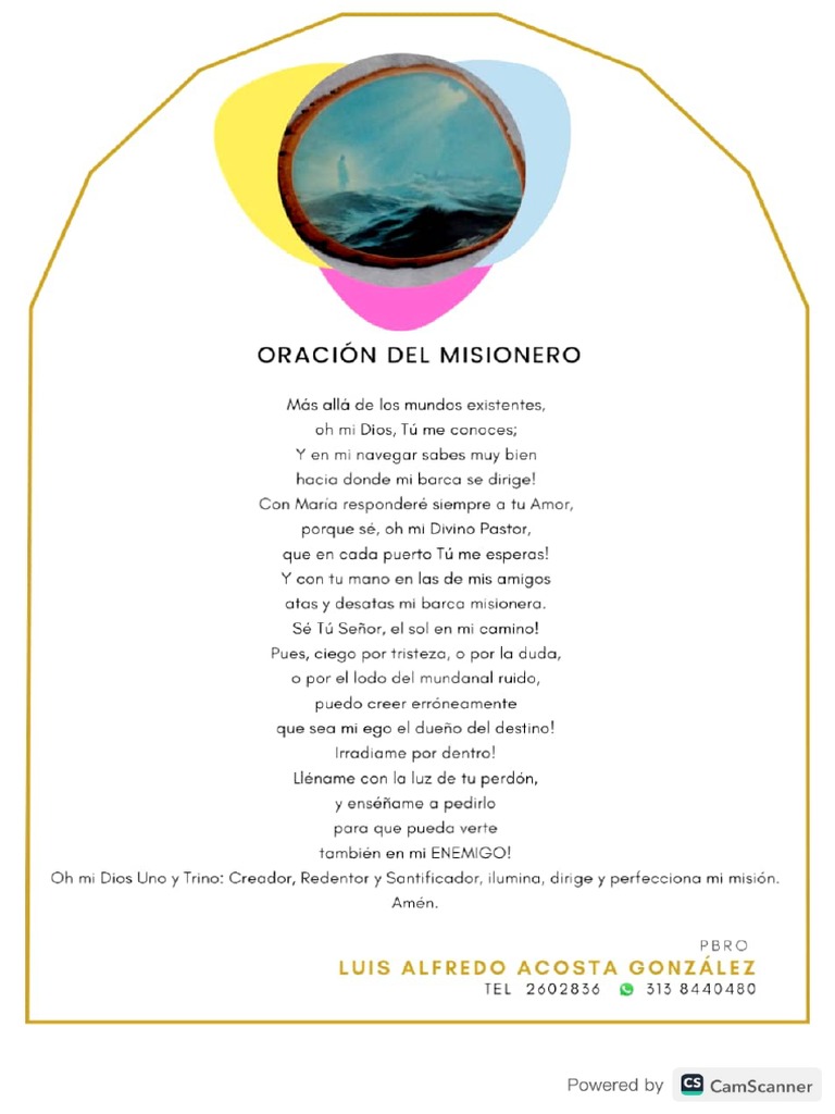 Oración Del Misionero | PDF