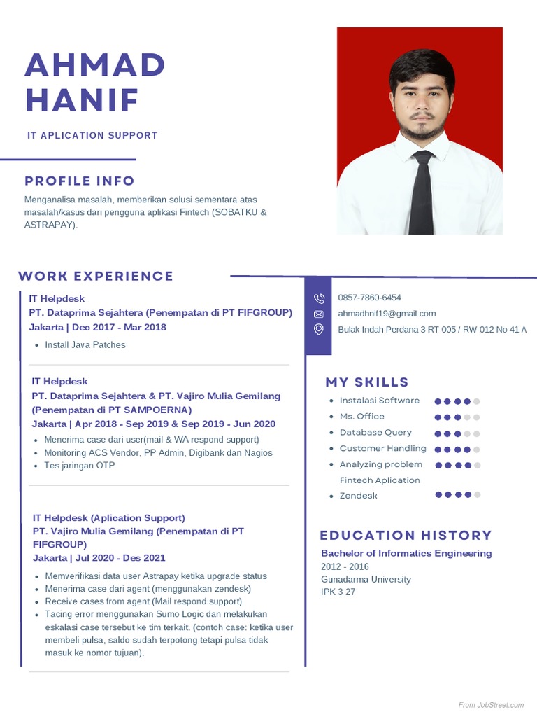 Ahmad Hanif (Helpdesk) | PDF