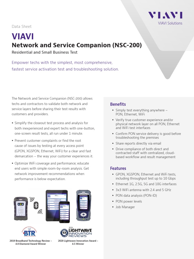 Pg8248 Viavi Nsc-200 Datasheet | PDF Pg8248 Viavi Nsc-200 Datasheet | PDF