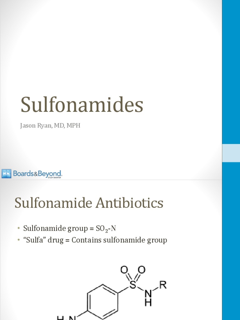 03 Sulphonamides 2 | PDF | Medicine | Clinical Medicine
