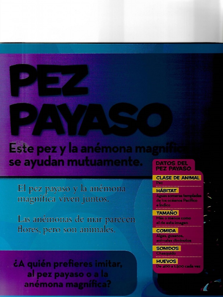 Pez Payaso CLASES 19 Y 20 | PDF