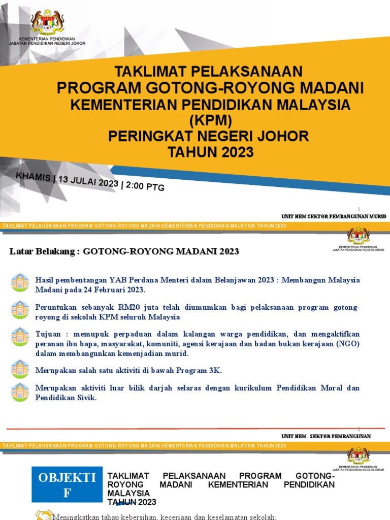 Gotong Royong JDT | PDF
