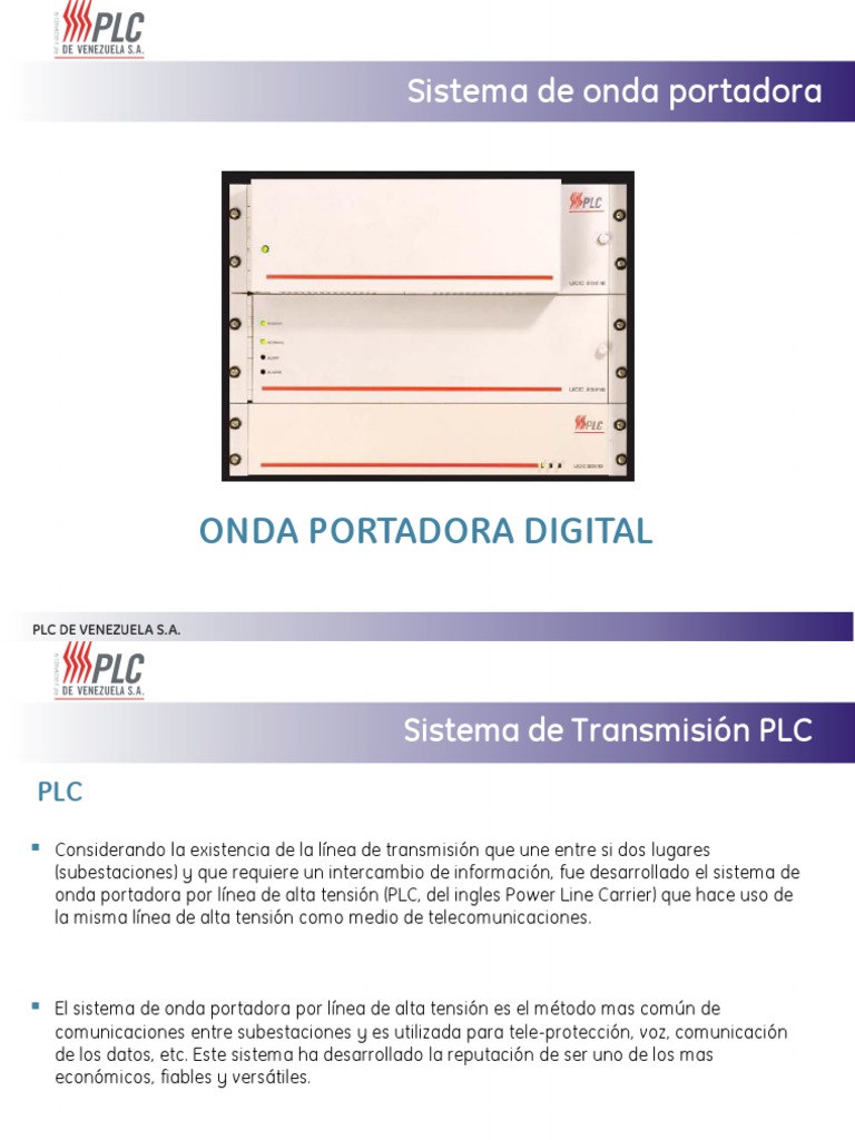 Sistema de Onda Portadora - 1711 | PDF