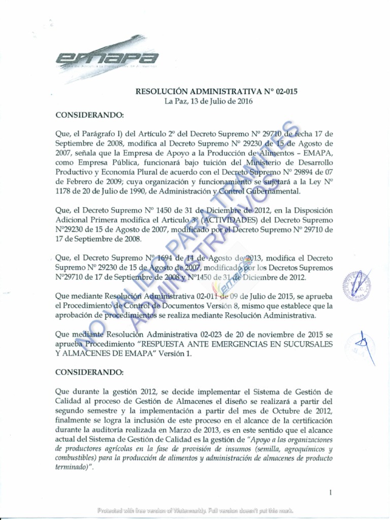 Respuesta Ante Emergencias en Sucursales y Almacenes de Emapa | PDF | Policía | Primeros auxilios