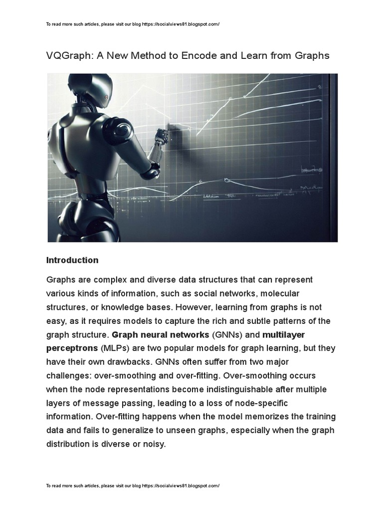 VQGraph: A New Method To Encode and Learn From Graphs | PDF