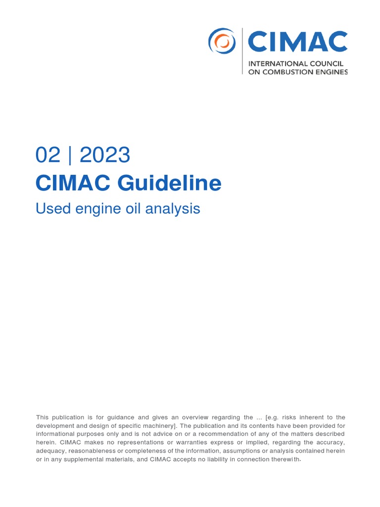 Cimac Guideline Used Oil Analysis Final | PDF | Motor Oil | Wear