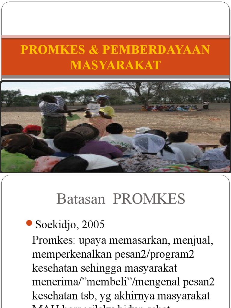 Promkes & Pemberdayaan Masyarakat | PDF