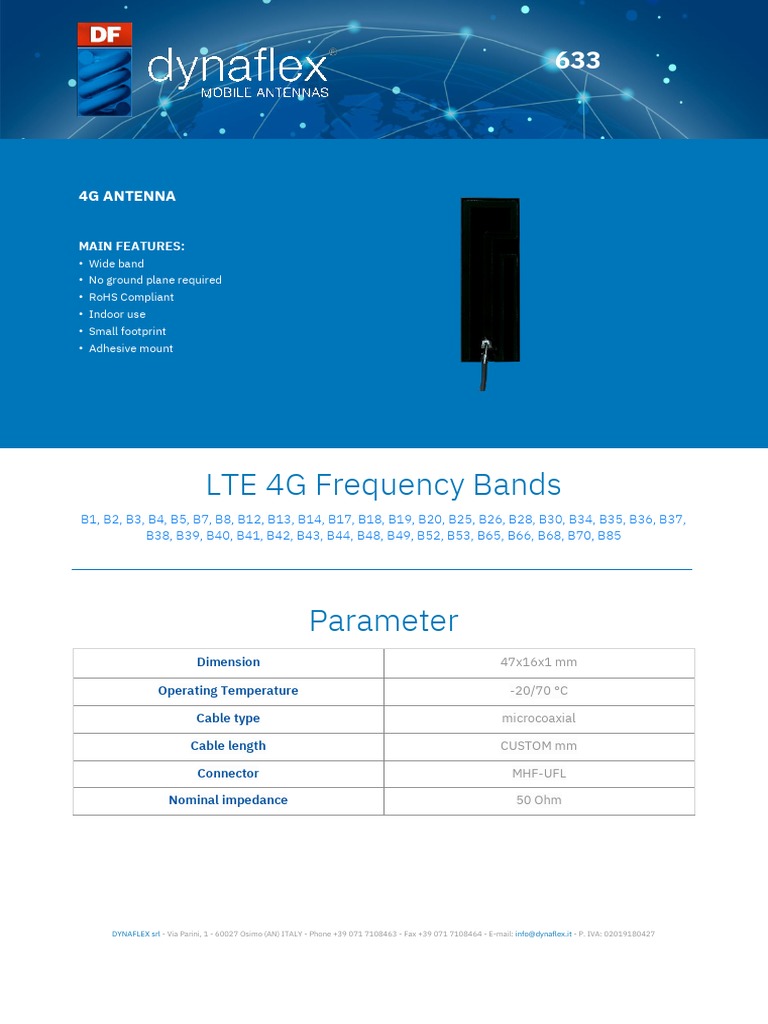 LTE 4G Frequency Bands | PDF