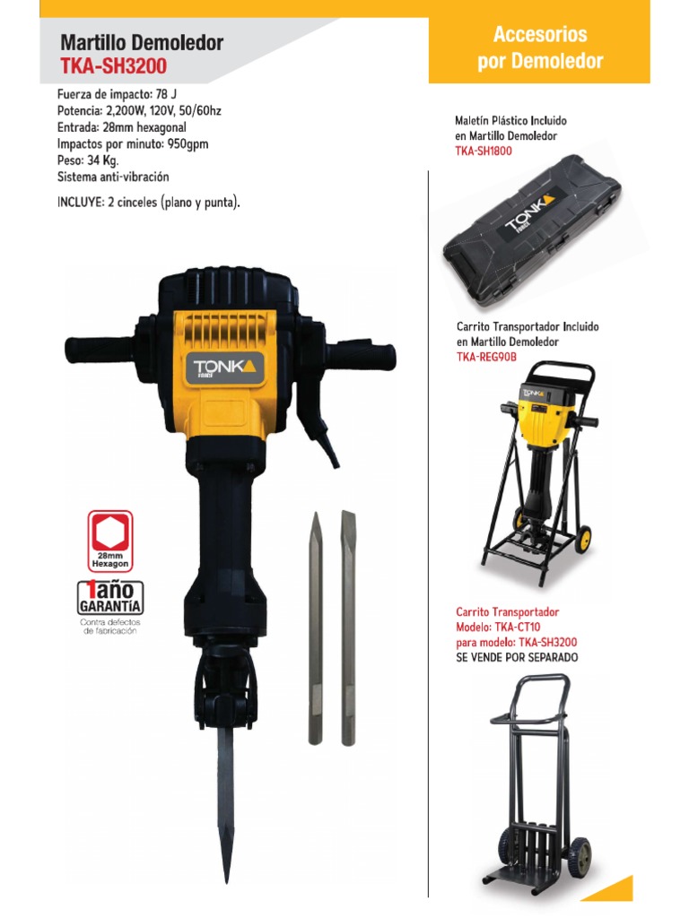 Martillo demoledor-TONKA | PDF