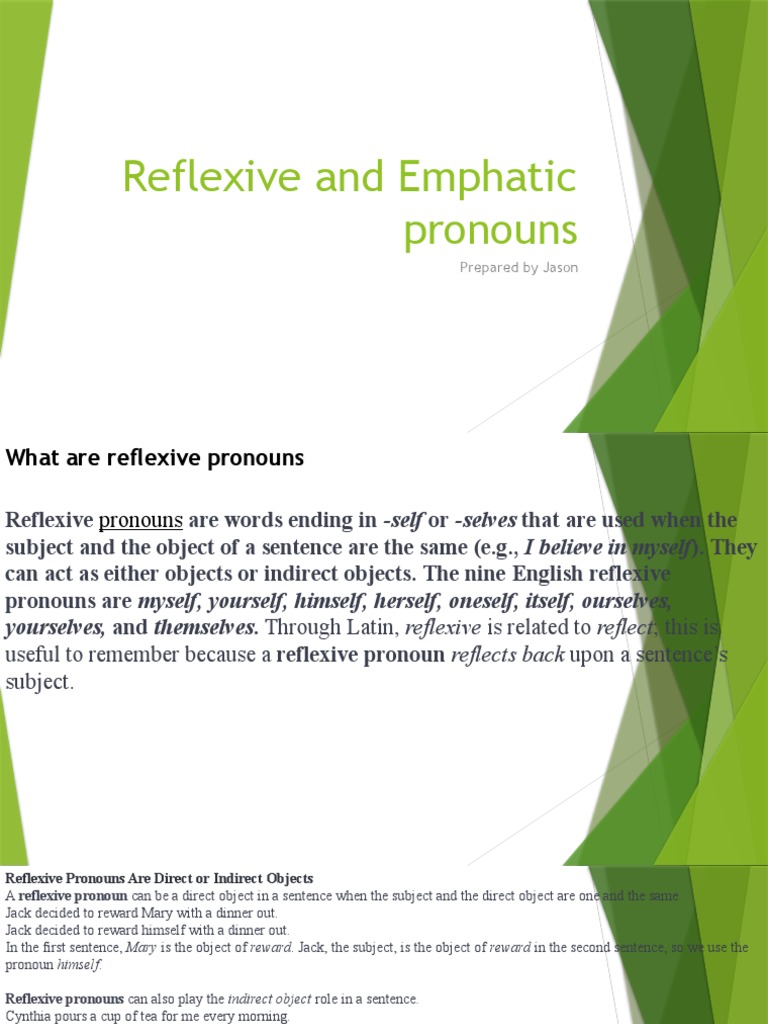 Reflexive and Emphatic | PDF