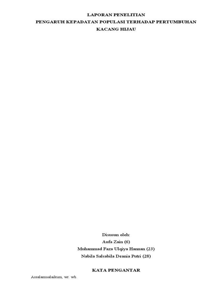 Laporan Praktikum Biologi | PDF