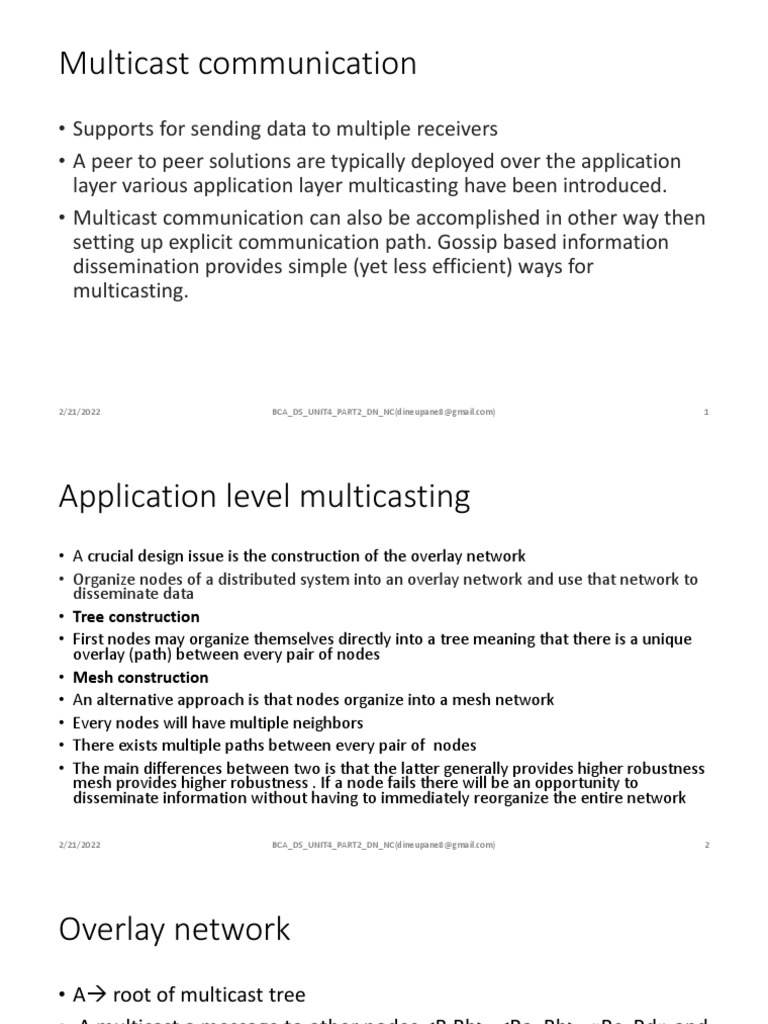 Multicast Communication Pdf