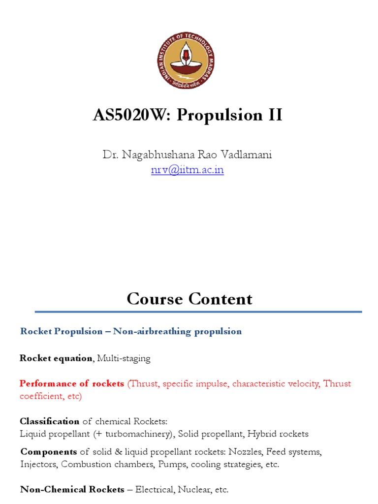 10-Chemical Rockets | PDF | Rocket Propellant | Rocket Engine