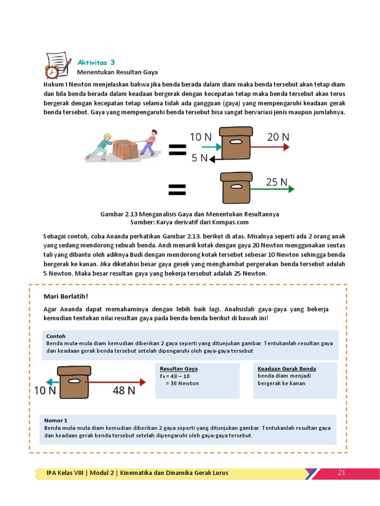 Latihan Arah Gerak (Hukum Newton) | PDF | Metode & Bahan Ajar