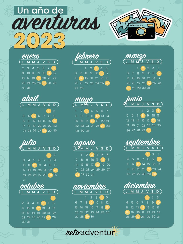 Calendario Reto Adventur 2023 | PDF