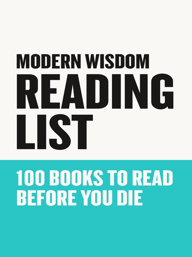 Modern Wisdom Reading List | PDF | Stoicism | Artificial Intelligence