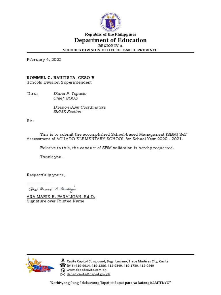 Letter Request For Validation | PDF