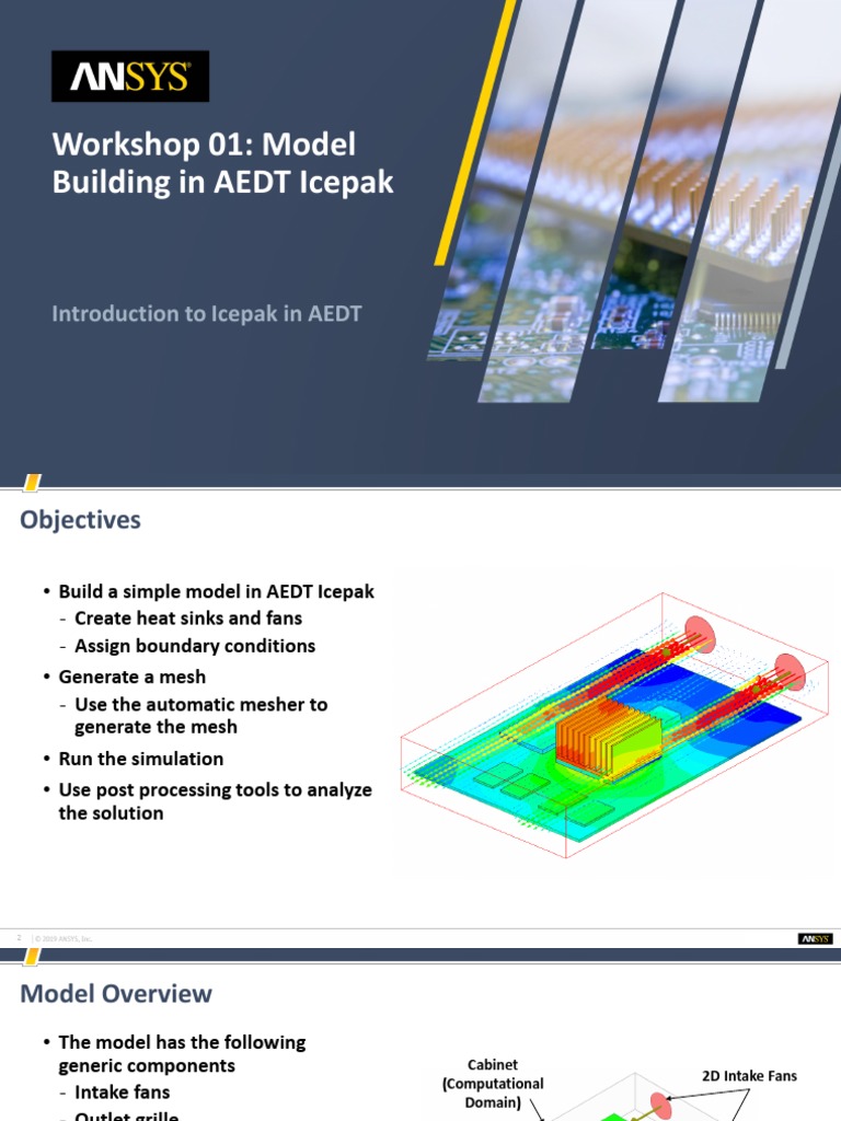 AEDT Icepak Model Building Workshop | PDF | Computing