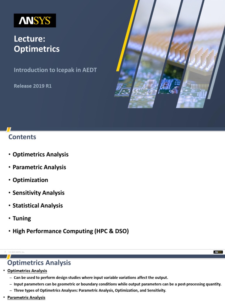 Engineers' Guide to Optimetrics | PDF | Mathematical Optimization | Sensitivity Analysis