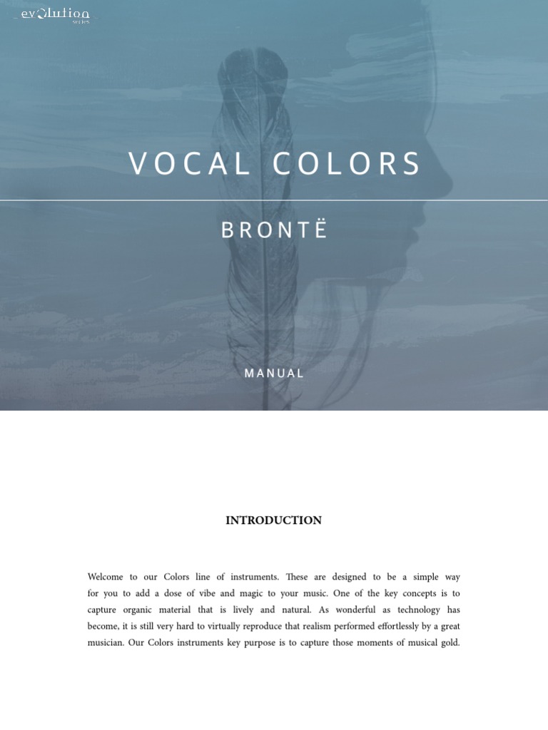 Vocal Colors Brontë Manual Guide | PDF | Computing