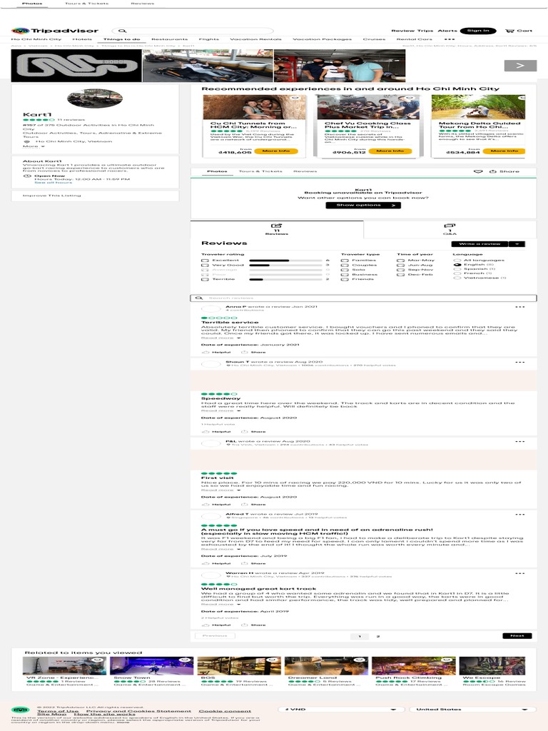 Go-Kart Racing at Kart1, HCM City | PDF