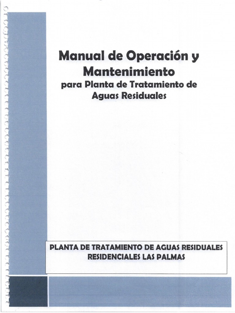 Manual Operación PTAR | PDF