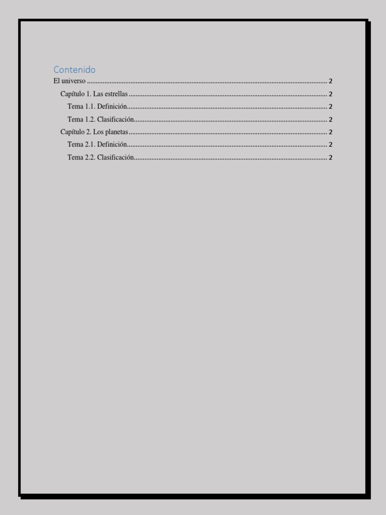 Actividad en Clase Tabla de Actividades 8vo B | PDF | Estrellas | Planetas