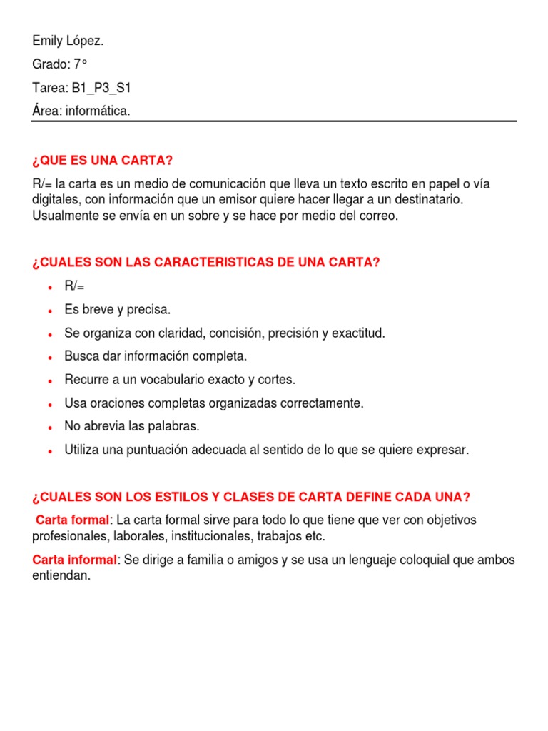 Tarea Informatica Semana 1 | PDF