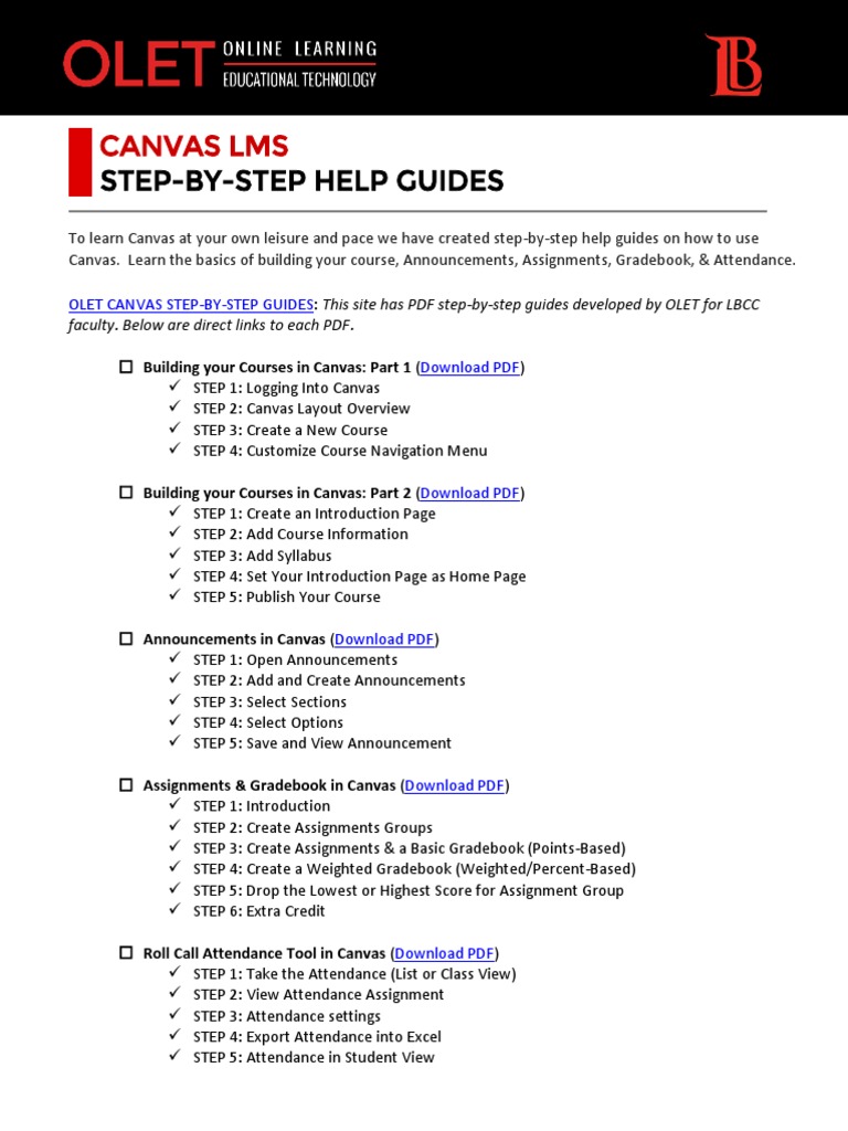 Olet - List of Help Guides | PDF
