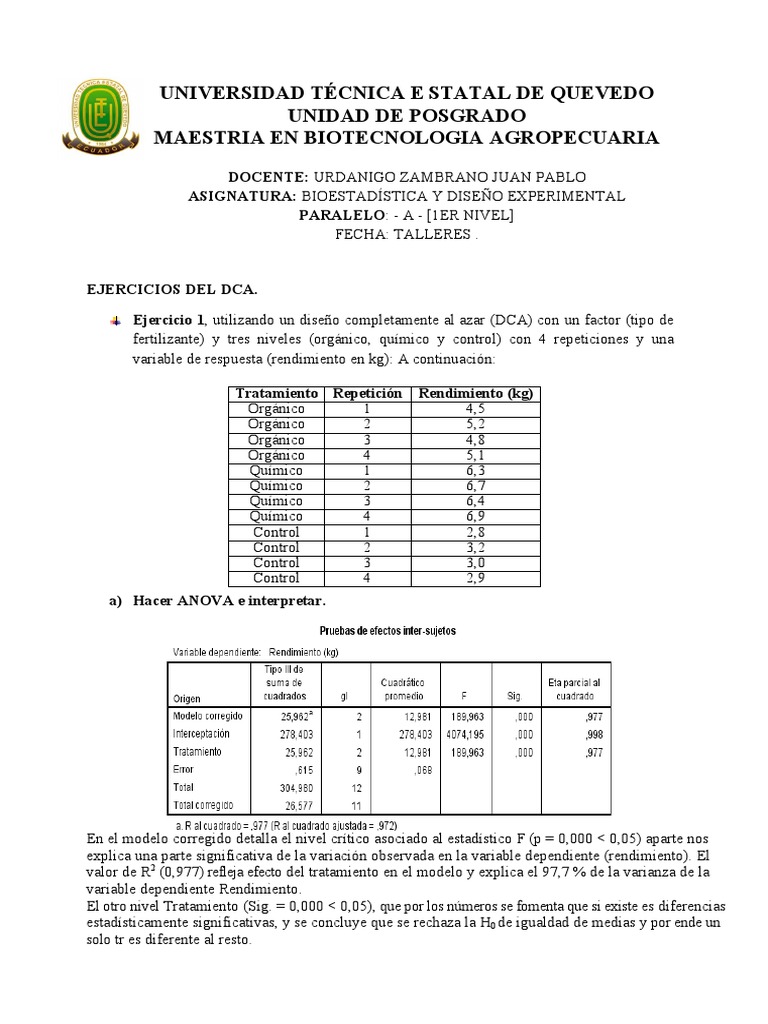 Ejercicios Del Dca | PDF