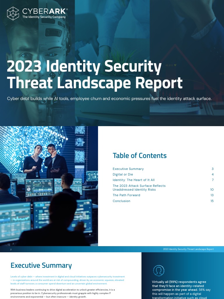 Cyberark 2023 Identity Security Threat Landscape Report Final | PDF | Computer Security | Security