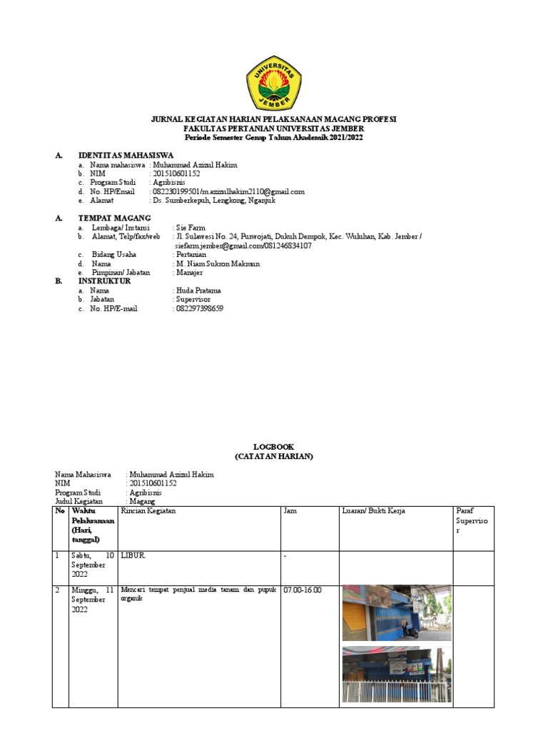 Logbook Minggu 2 - Muhammad Azizul Hakim | PDF