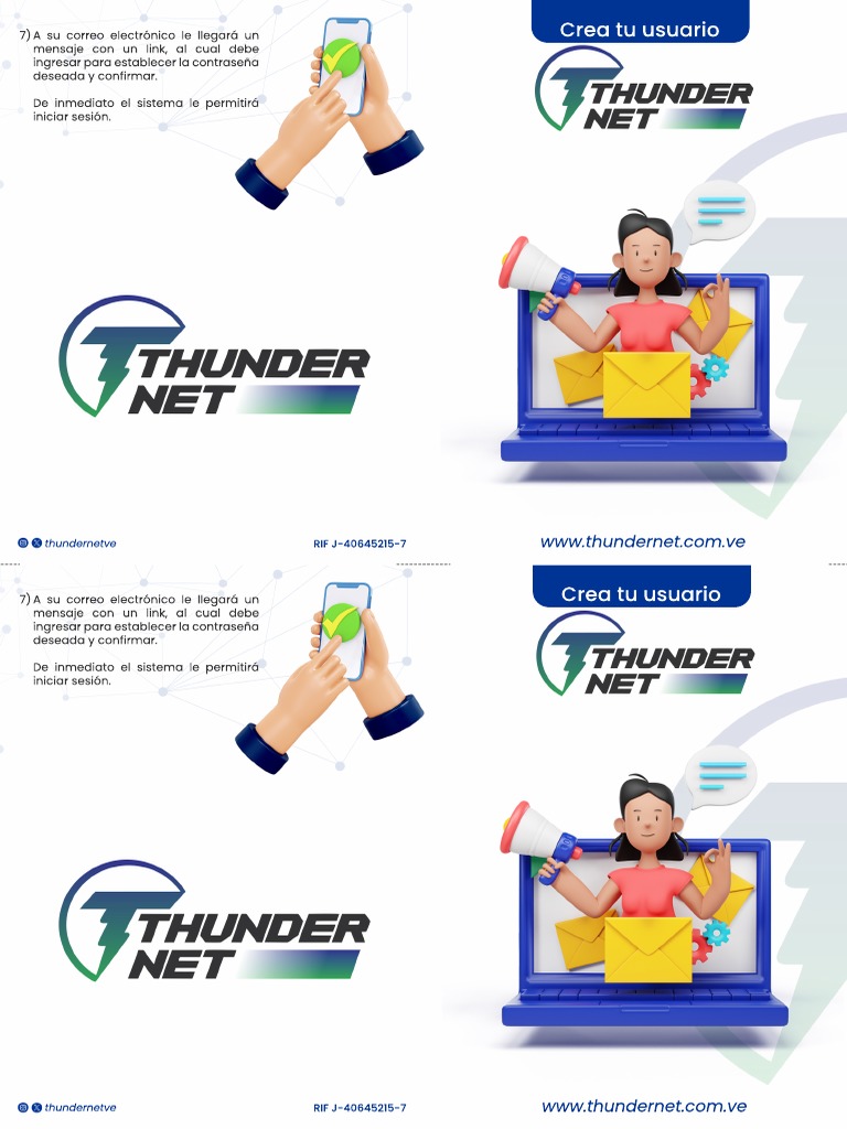 Diptico Crear Usuario Thundernet - Tiro | PDF