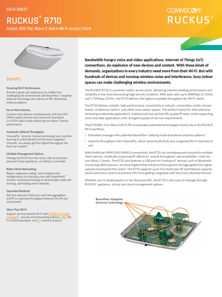 Ds-Ruckus-R710 DATA SHEET RUCKUS® R710 | PDF